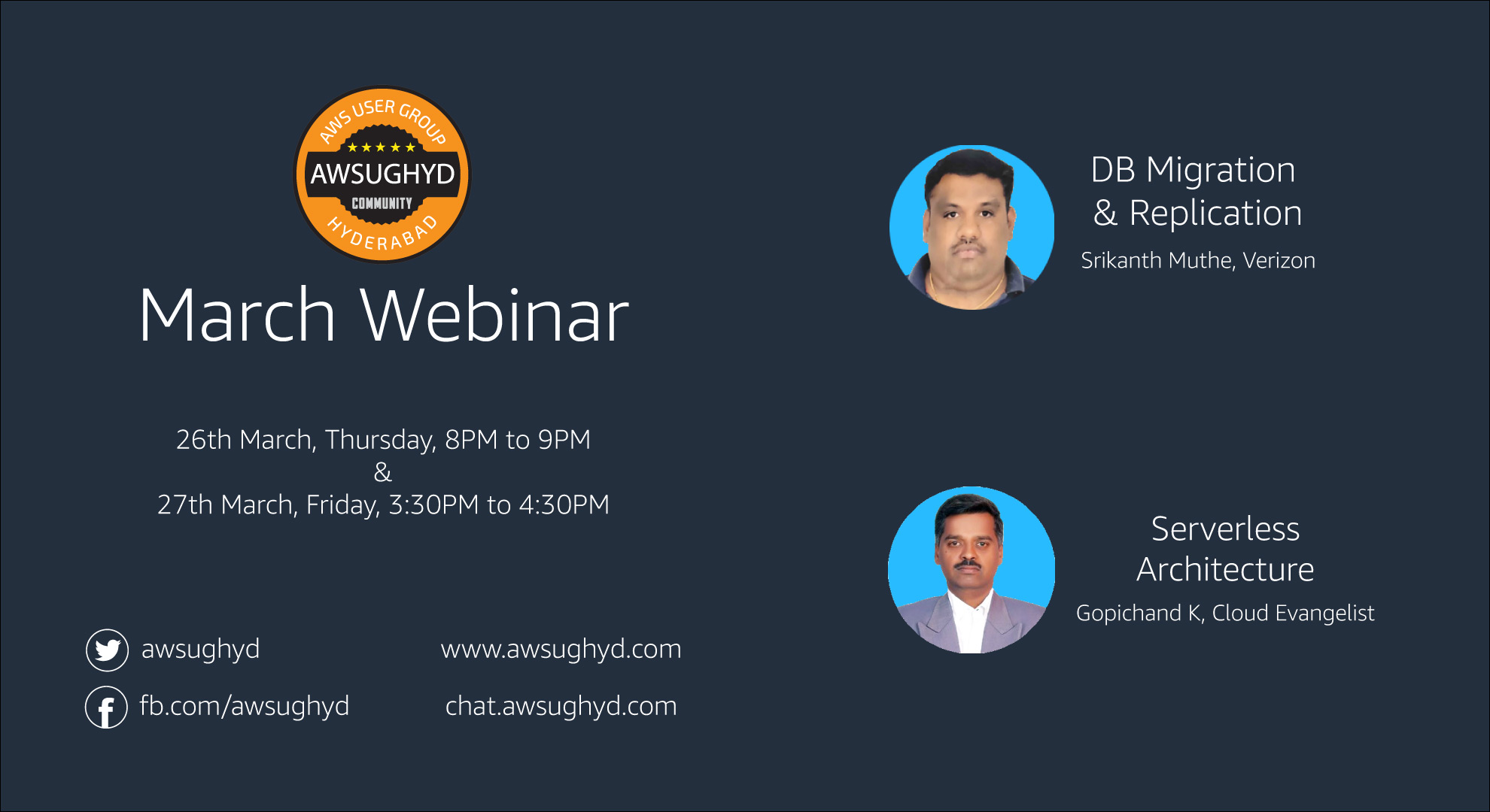 Aws Webinar Week March 2020 Aws User Group Community Hyderabad